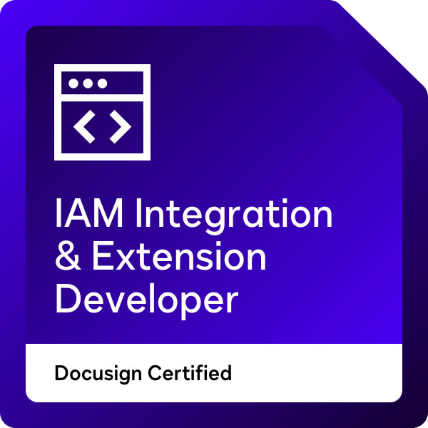 Certified Docusign IAM Integration & Extension Developer