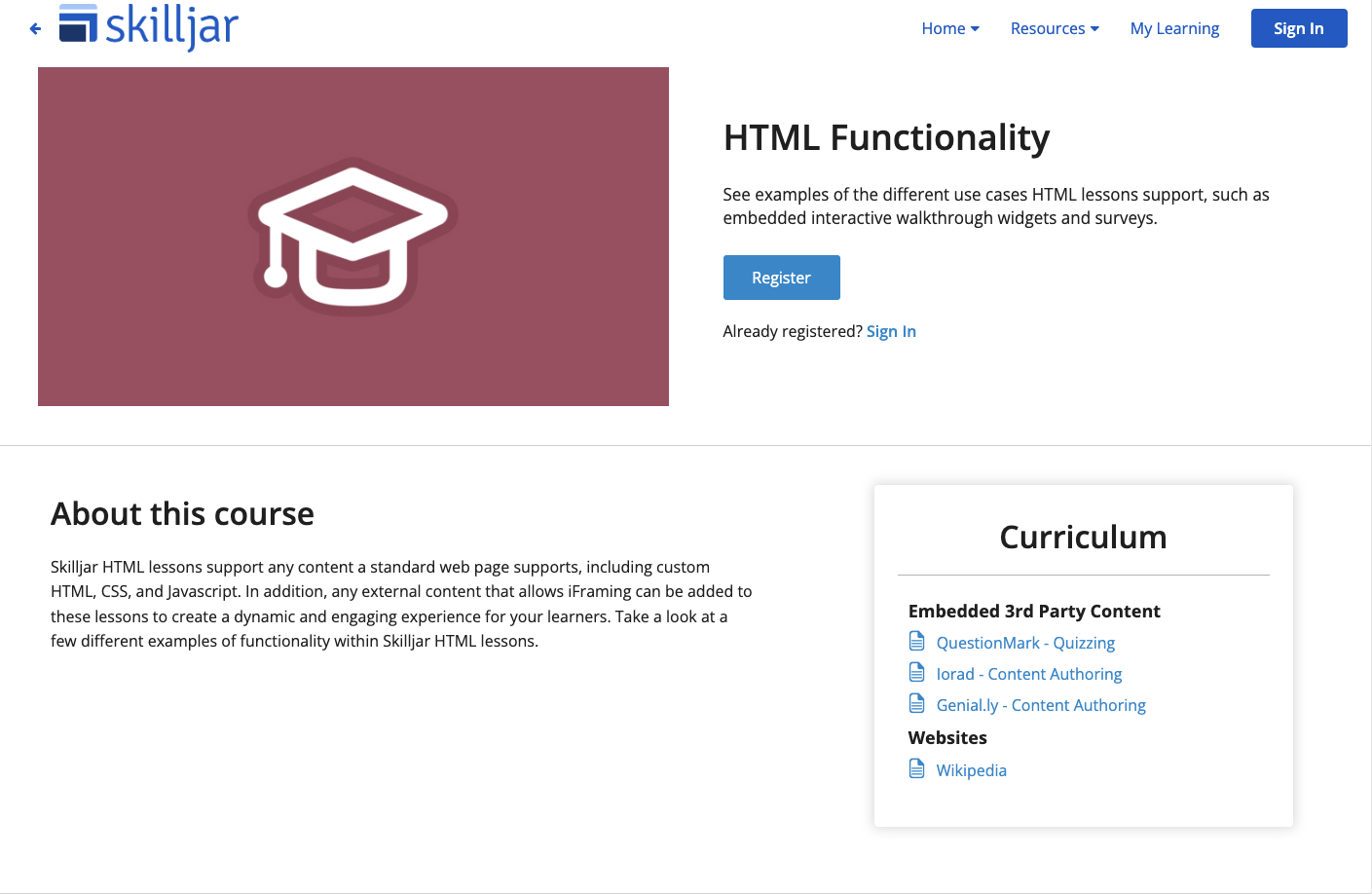 Course / Path Detail Page Stylings