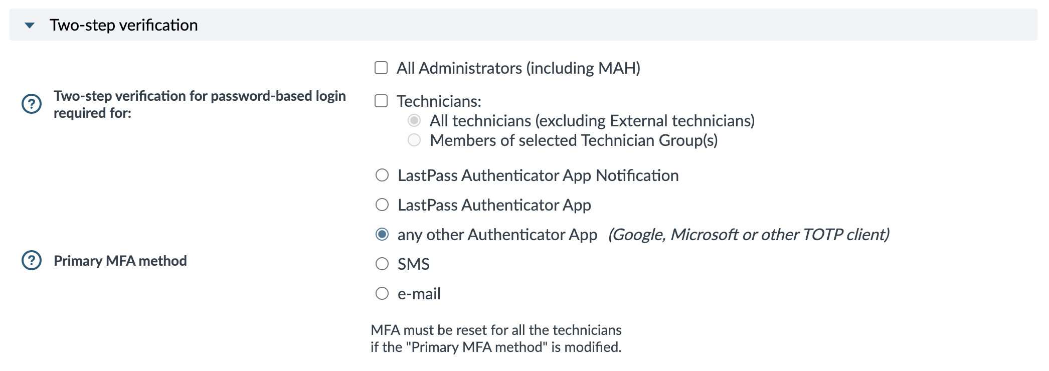 Setting Up Multi-Factor Authentication