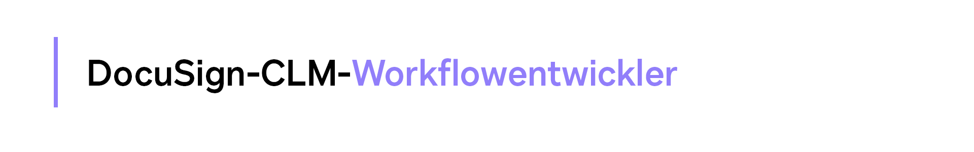 Docusign-CLM-Workflowentwickler