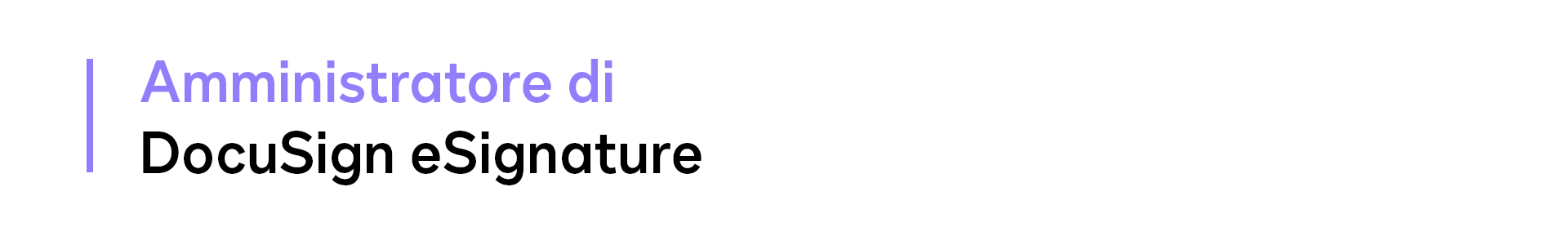 Amministratore di DocuSign eSignature