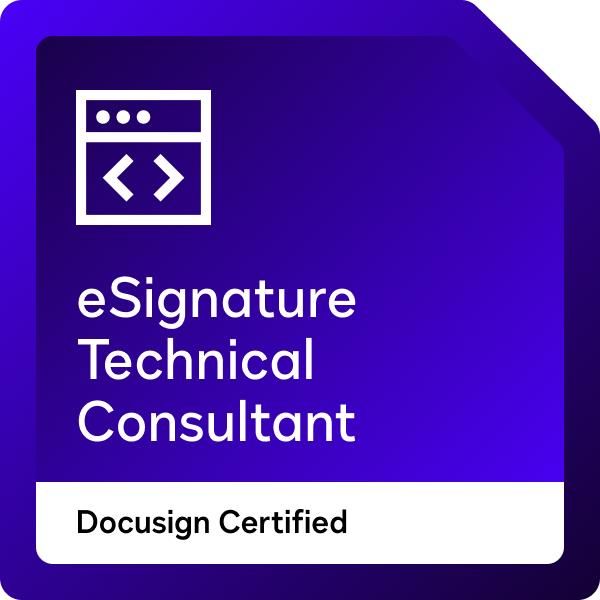 Certified Docusign eSignature Technical Consultant