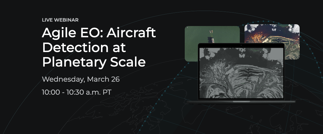 Agile EO: Aircraft Detection at Planetary Scale