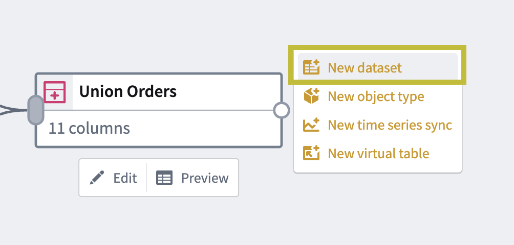 Set a Dataset Output