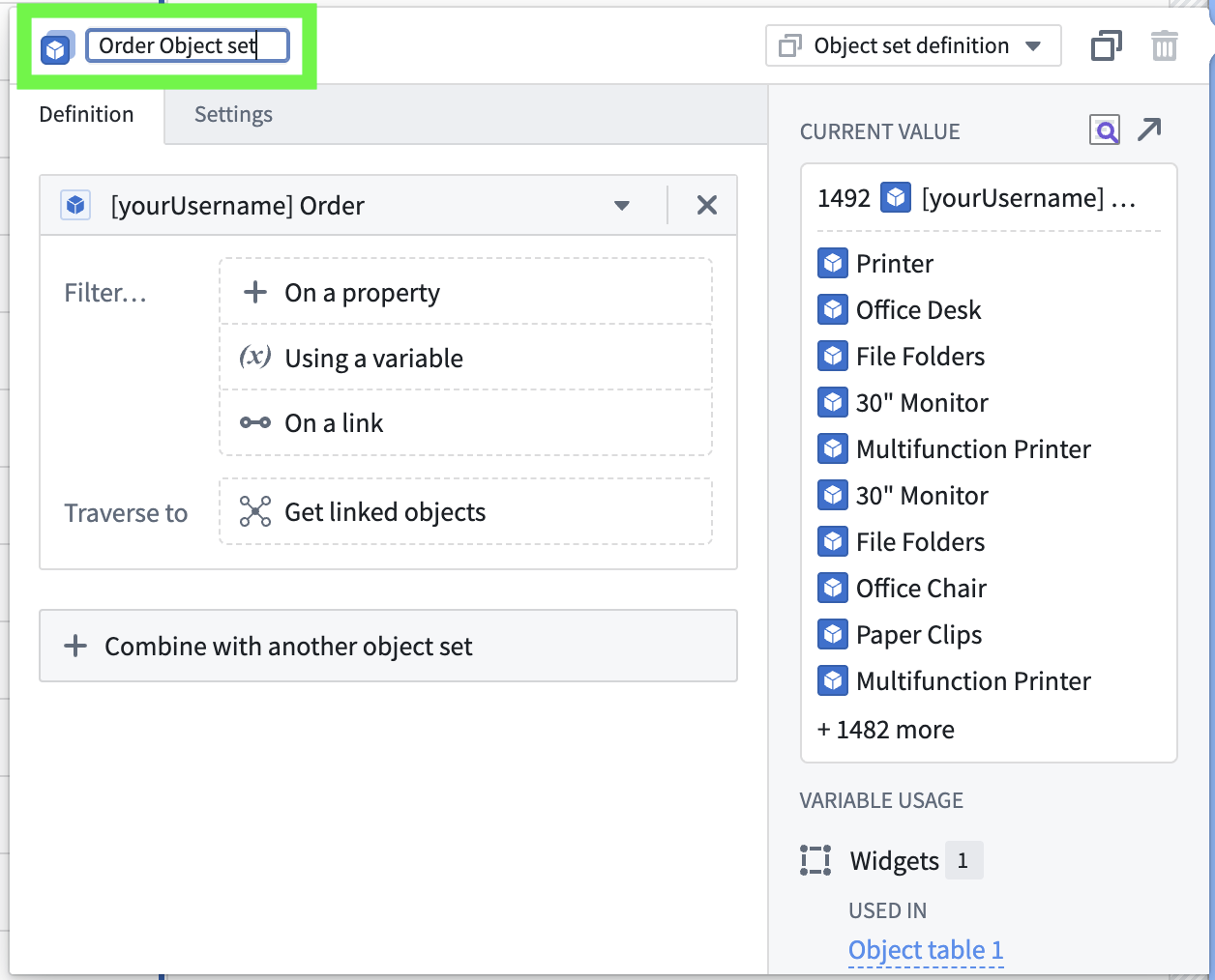 Create an Object Table