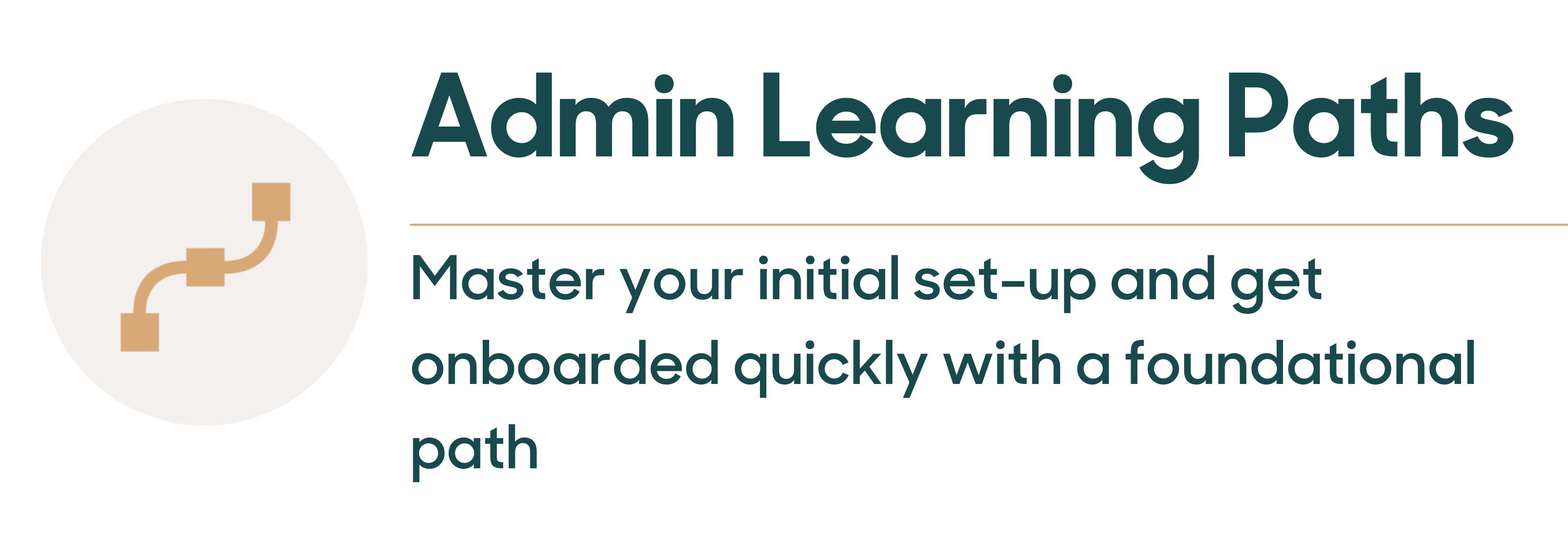 Admin Learning Paths