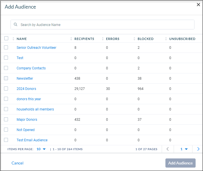 Create an Email Audience – Neon One