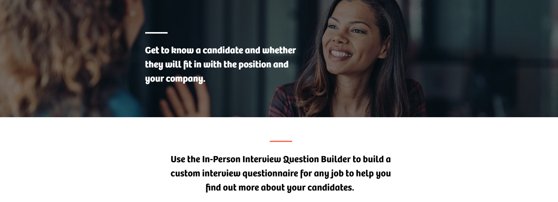 In-Person Interview Question Builder