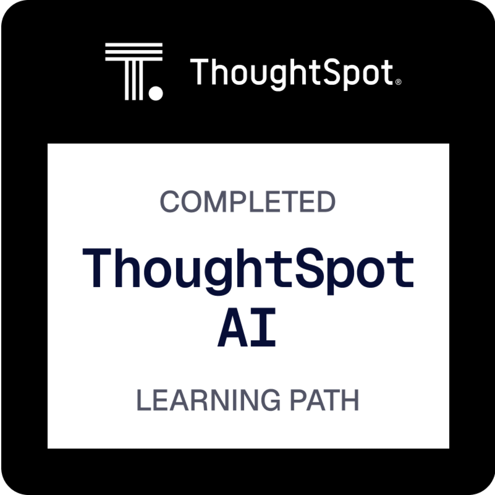 ThoughtSpot AI Learning Path