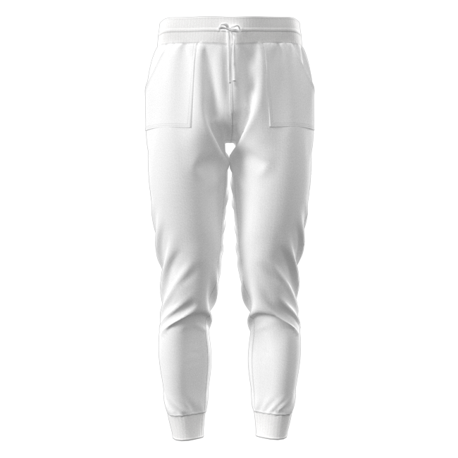 Sweatpants with Ribbed Waistband & Cuff