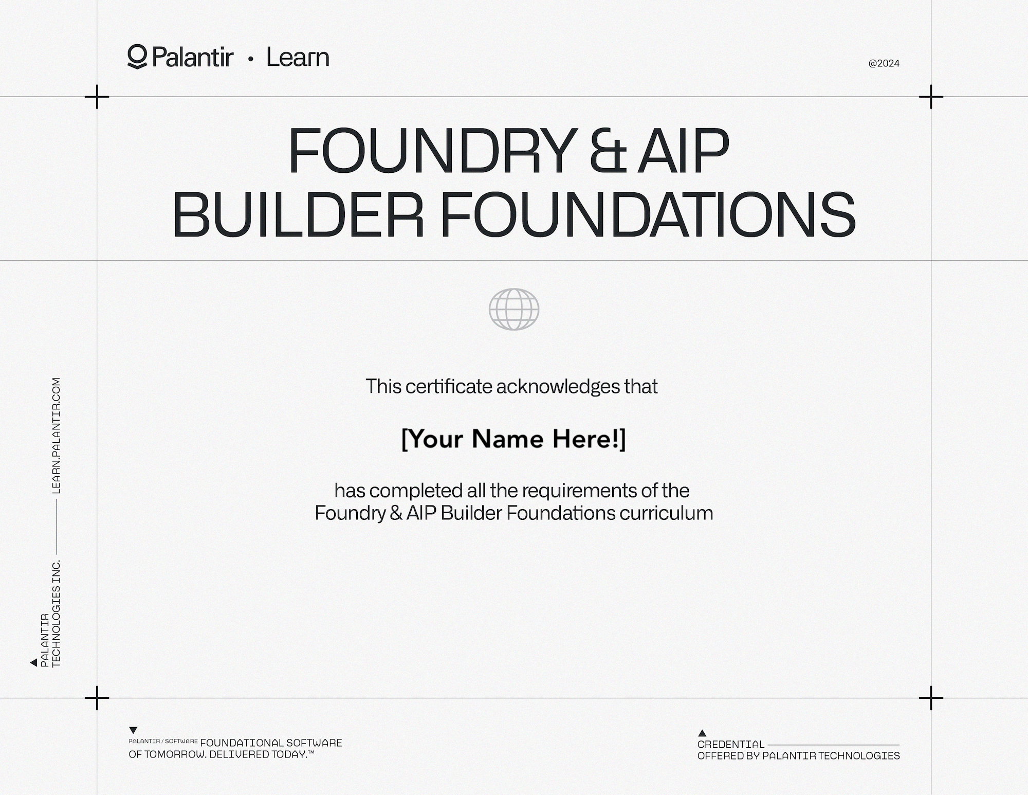 [Optional] Earn Your Foundry & AIP Builder Foundations Badge