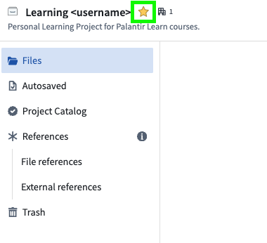 Create a Course-Specific Training Folder