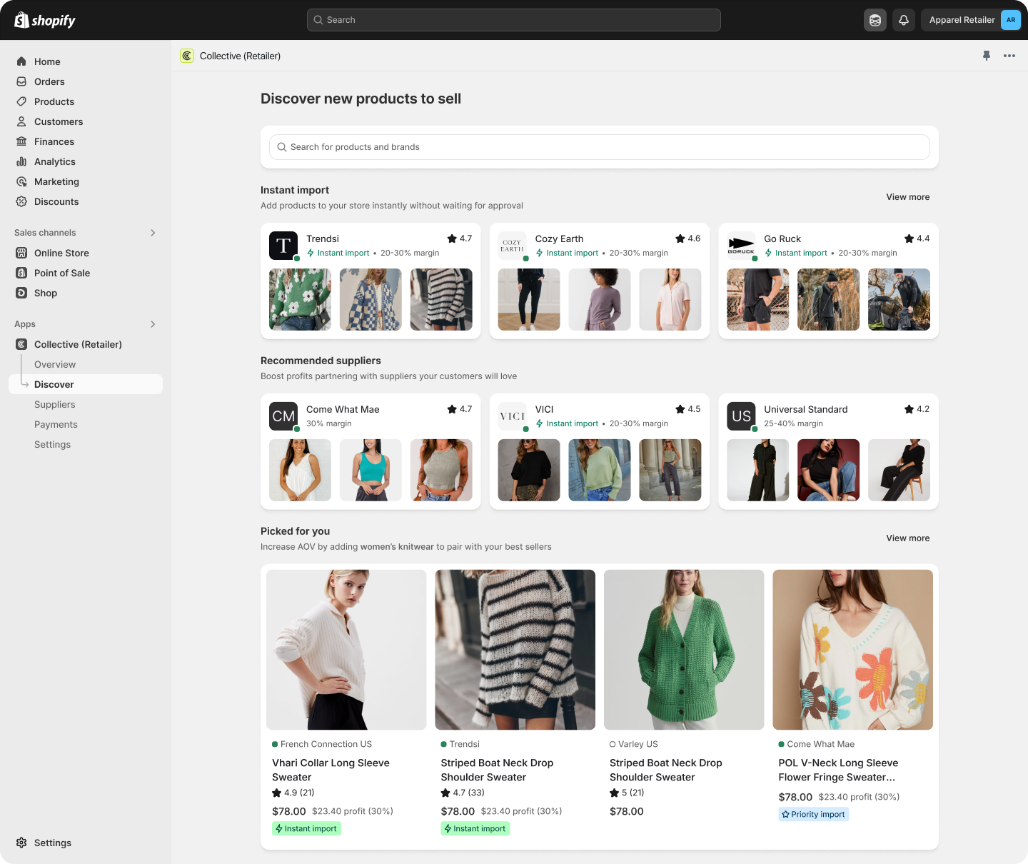 Shopify Collective: Getting started as a retailer