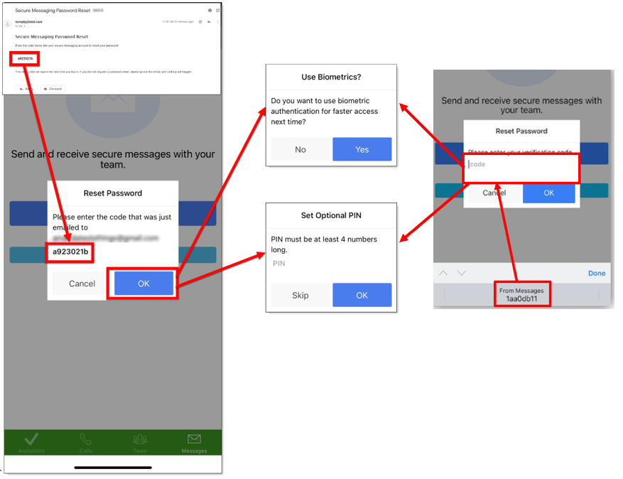 Secure Messaging Login