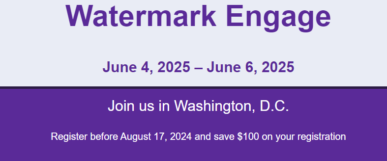 Engage 2025 In-Person User Conference - June 4-6, 2025 | Washington, DC