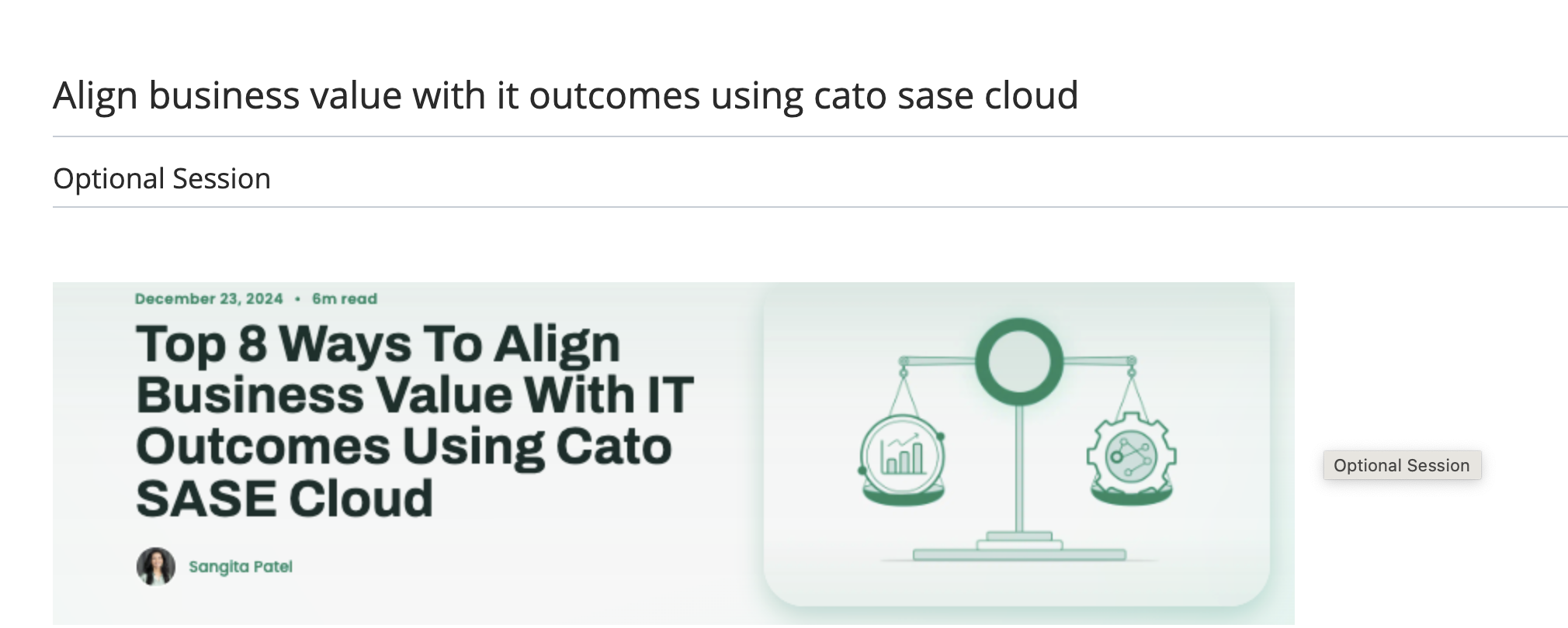 Cato Cloud Certified Sales Professional Course 2025