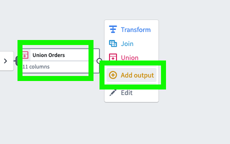 Set a Dataset Output