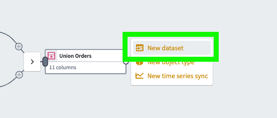 Set a Dataset Output