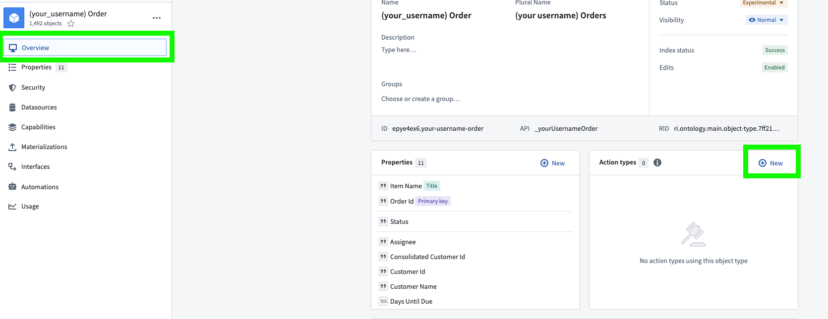 Create the "Assign Order" Action
