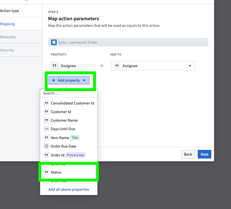 Create the "Assign Order" Action