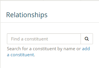 The Constituent Profile: Relationships Tab – FrontStream