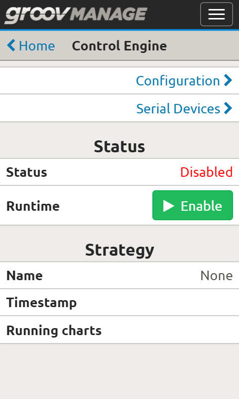 Disabling the Control Engine