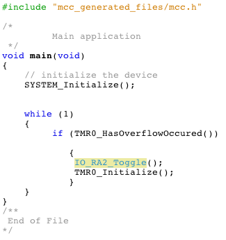 Generate Drivers and Main.c
