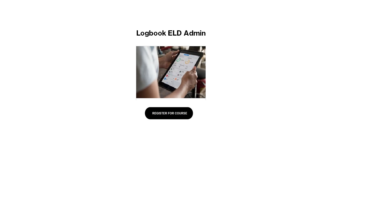 Instructor-led: Logbook ELD Admin